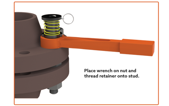 PETOL® HAMMERTIGHT® Wrench Retainer: Safely Keep Striking Wrench on Nut