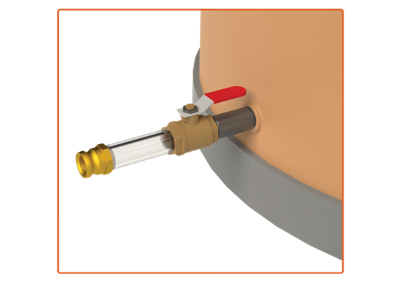 PETOL® Sight Glass: For Monitoring Tank Drain Lines